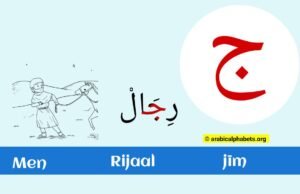 Arabic Letter Jim - (ج) Read & Write with Illustrations